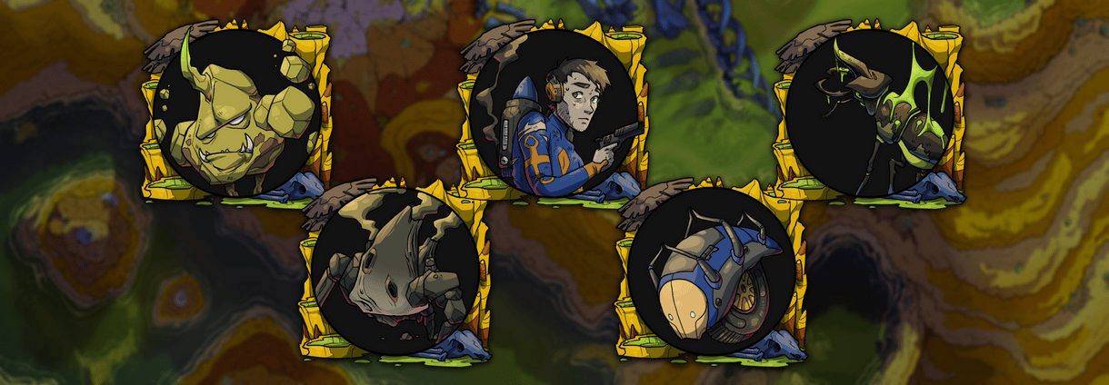 Sulphur Planet Token Pack | Hand-Drawn Sci-Fi RPG Tokens by Czepeku