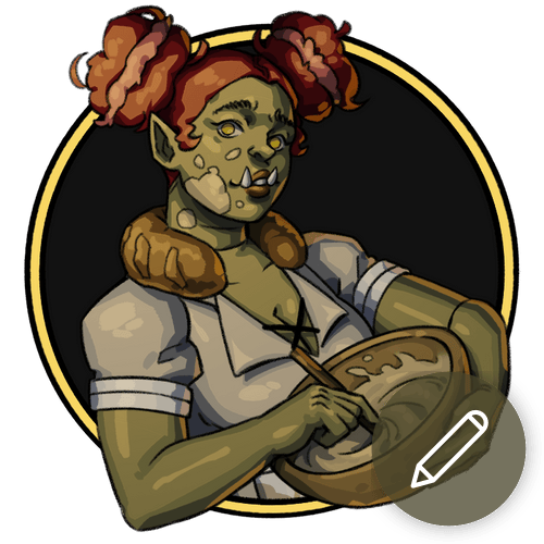 Half-Orc Baker Token Builder | Customize and Randomize Czepeku Tokens