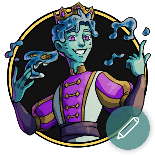 Water Genasi Prince Token Builder | Customize and Randomize Czepeku Tokens