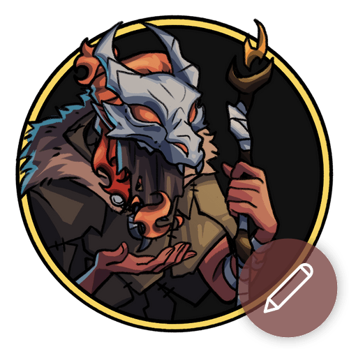 Fire Genasi Shaman Token Builder | Customize and Randomize Czepeku Tokens