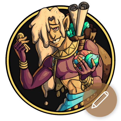 Sand Genasi Merchant Token Builder | Customize and Randomize Czepeku Tokens