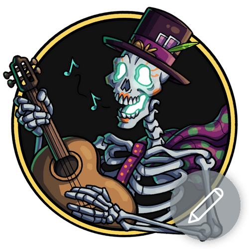 Skeleton Musician Token Builder | Customize and Randomize Czepeku Tokens