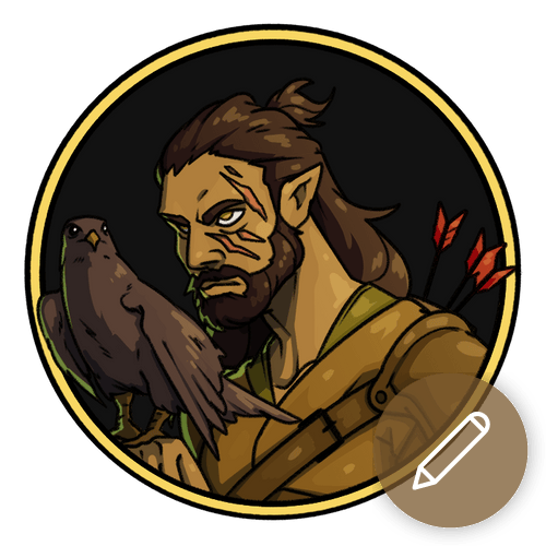 Half-Elf Ranger Token Builder | Customize and Randomize Czepeku Tokens