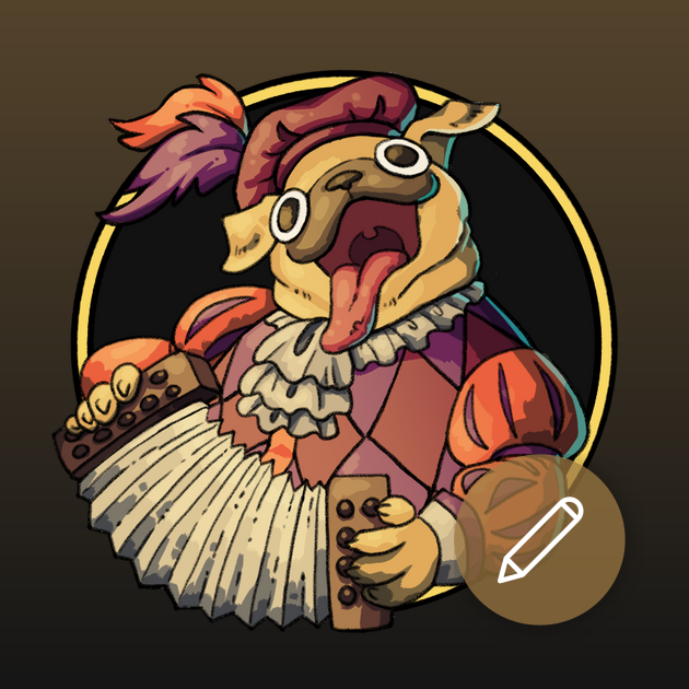 Pug-Person Bard Token Builder | Customize and Randomize Czepeku Tokens