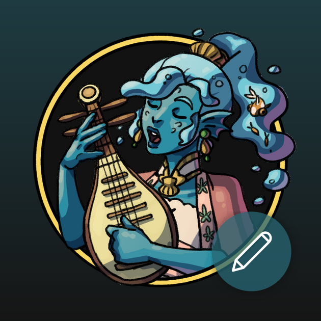 Water Genasi Singer Token Builder | Customize and Randomize Czepeku Tokens